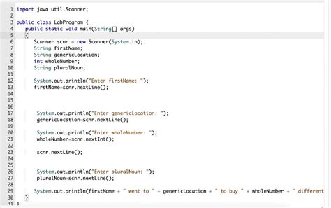 solved import java util scanner public class labprogram