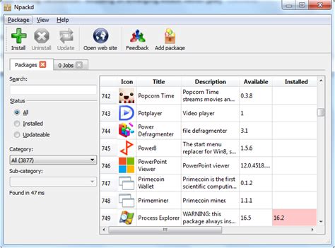 npackd cpp open source agenda