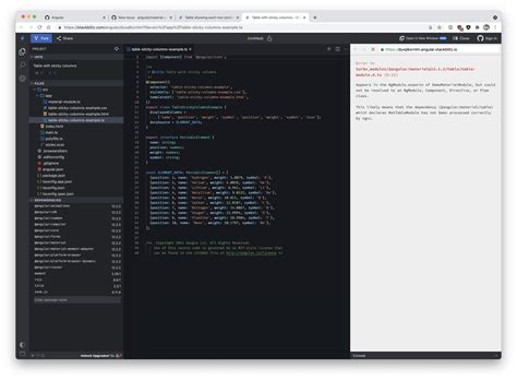 Bug Stackblitz Examples Broken On Stackblitz Issue 1049