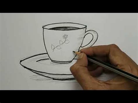 How To Draw A Cup And Saucer Step By Step For Beginners Easy Drawing