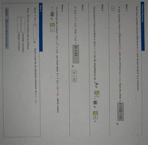 solved tutorial exercise find two numbers whose difference