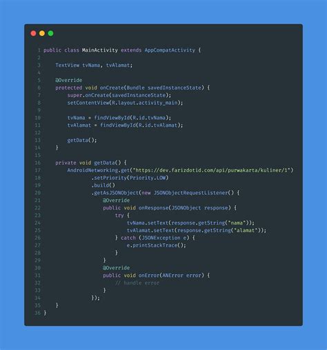 Tutorial Get Data Json Object Dengan Fast Android Networking