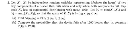 solved 2 let x1 x2 be independent random variables