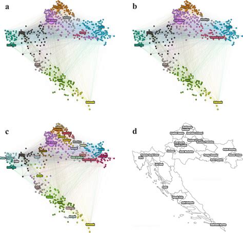 community structures of internal migration network of croatia download scientific diagram