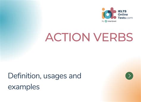 Action Verb Definition Types And Examples