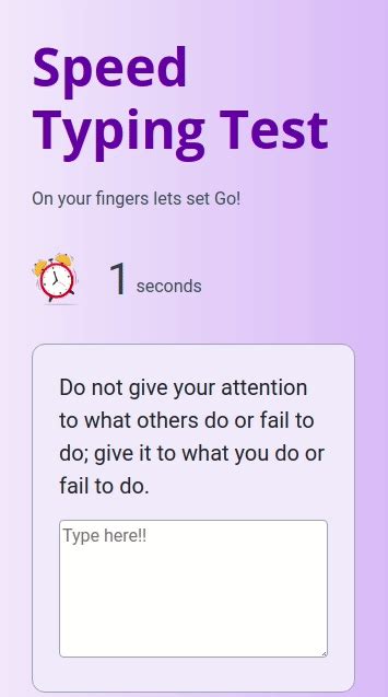 coding assignment 3 speed typing test