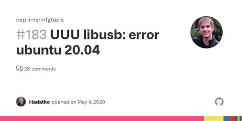 UUU Libusb Error Ubuntu 20 04 Issue 183 Nxp Imx Mfgtools GitHub