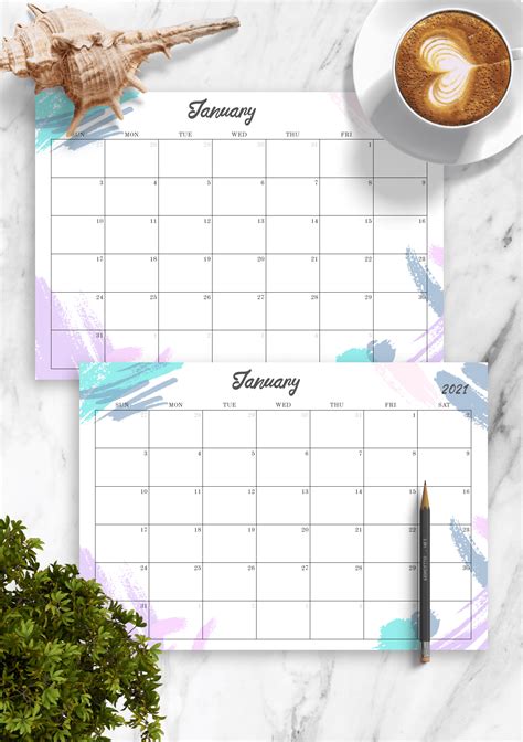 Cute Printable Monthly Calendar Printable Word Searches