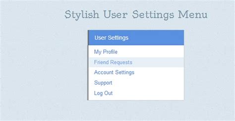 25 Free And Amazing Dropdown Menus In HTML5 JQuery And CSS3