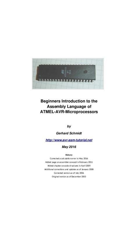 pdf beginners introduction to the assembly language of atmel­avr­microprocessors fabio