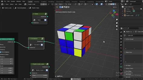 Rubik S Cube In Blender Geometry Nodes Youtube