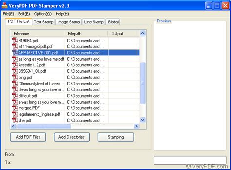 how to batch stamp pdf verypdf knowledge base