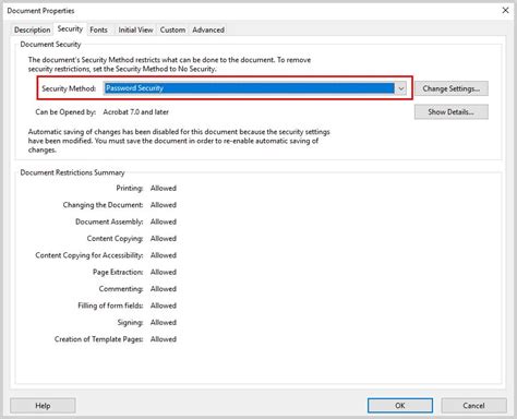 adobe sign security settings