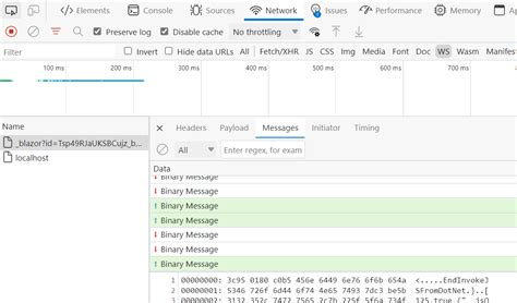 Microsoft Edge How To Debug SignalR Messages In Blazor Server Stack