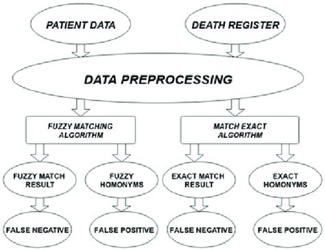 data preprocessing fuzzy matching algorithm and match exact algorithm download scientific
