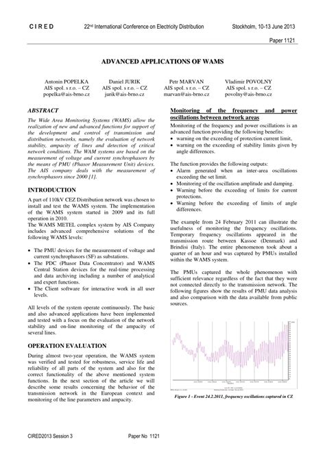pdf advanced applications of wams pdf