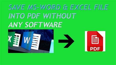 how to save file into pdf without any software youtube