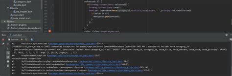 Sqlite How Do I Fix Not Null Constraints Error On Flutter Stack