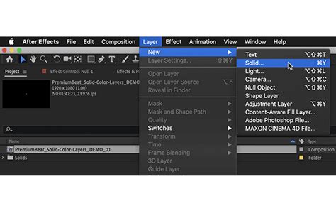 Change The Color Of A Solid Layer In After Effects Currentyear
