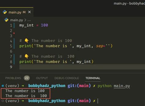 Printing Integers In Python