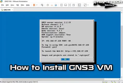 How To Install GNS3 VM On Windows 11 10 Install Cisco Iou On Vmware