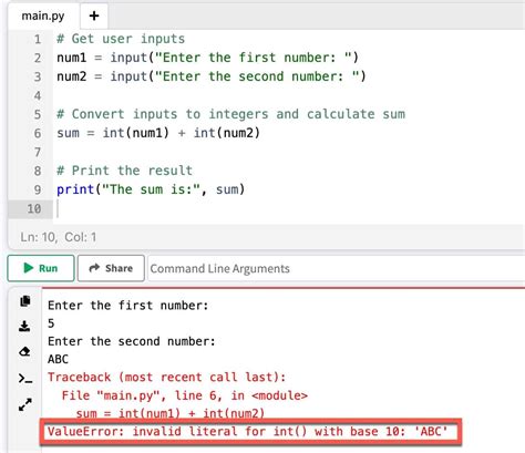 valueerror invalid literal for int with base 10 in python python guides