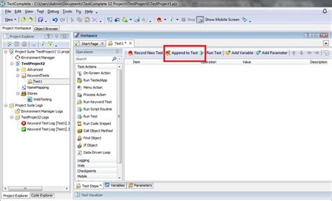 how to automate android applications using testcomplete tool