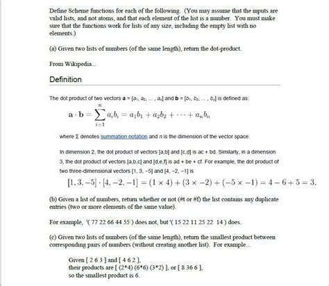 solved define scheme functions for each of the following