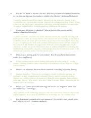 Teacher Survey EDU 304 Docx Why Did You Decide To Become A Teacher