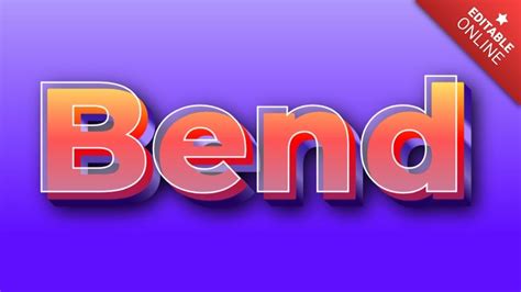 Bend 3D Flash Text Effect Generator