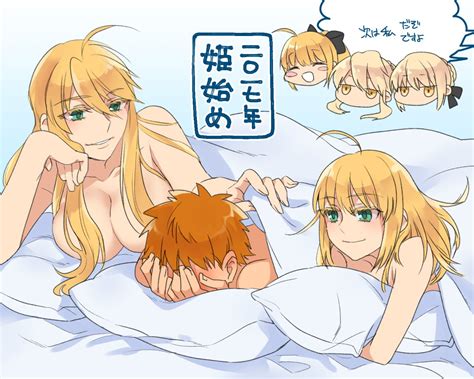 Artoria Pendragon Saber Emiya Shirou Saber Alter Artoria Pendragon And 2 More Fate And 3