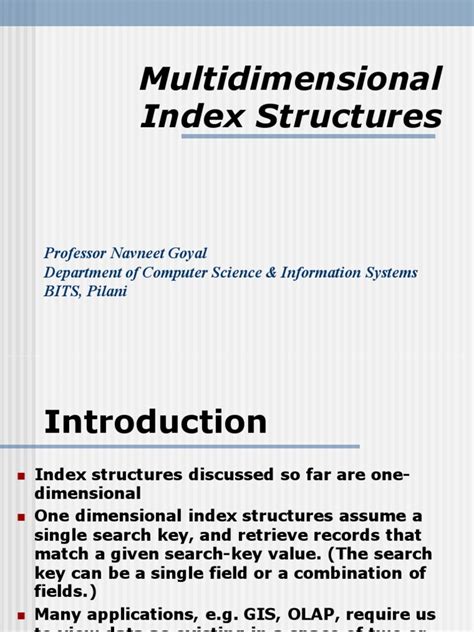 multidimensional index structures pdf data information retrieval