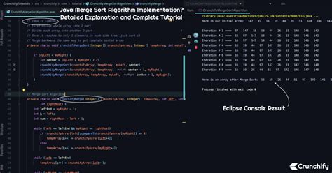 java merge sort algorithm implementation detailed explanation and complete tutorial crunchify
