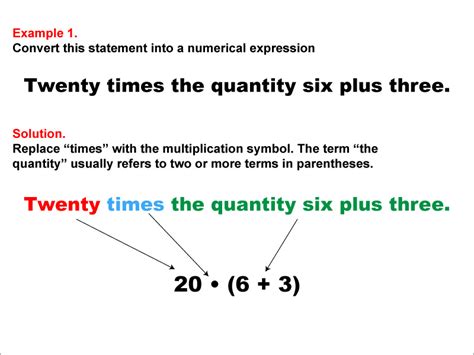 math example language of math numerical expressions grouping symbols example 1 media4math