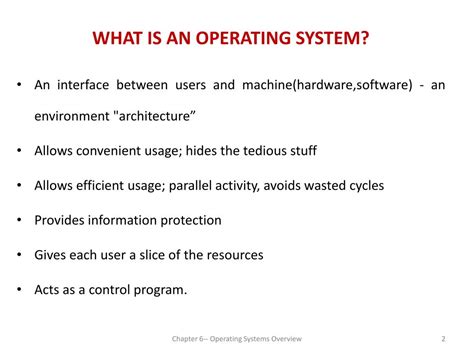 ppt chapter 6 operating systems overview powerpoint presentation free download id 4282940