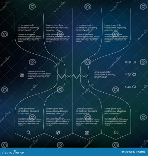 Set Of Infographic Template Layouts Flow Chart Stock Vector