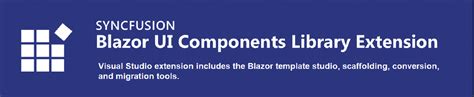 Blazor Extensions Syncfusion Visual Studio Marketplace