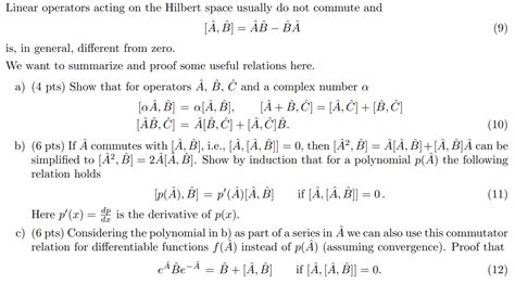 solved linear operators acting on the hilbert space usually