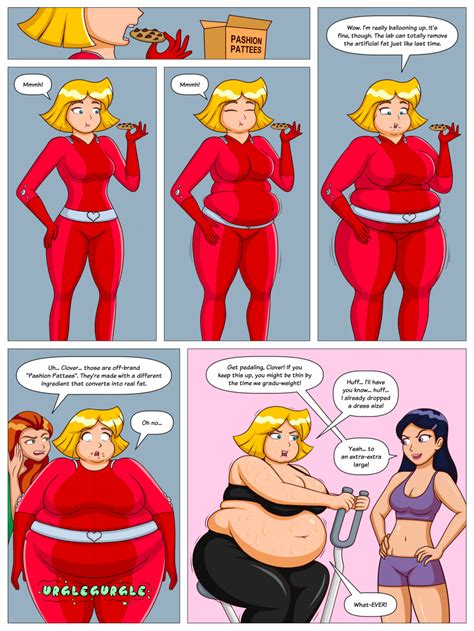 Rule 34 Alex Totally Spies Bbw Belly Overhang Big Belly Big Breasts Big Female Chubby Chubby