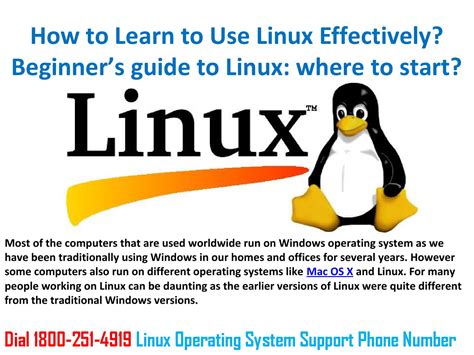 how to learn to use linux effectively beginner s guide to linux where to start by john49253
