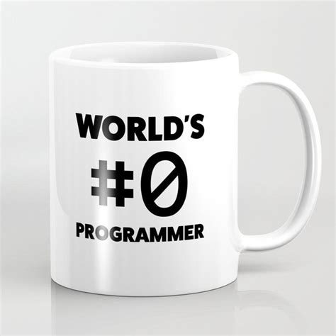 a white coffee mug with the words world s number one programming program printed on it