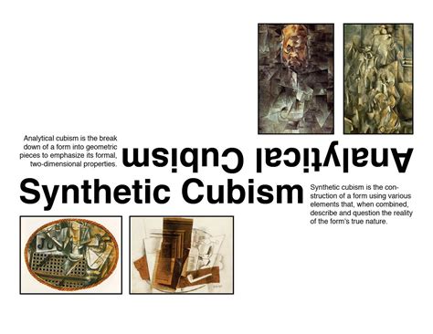 Analytical Cubism Vs Synthetic Cubism