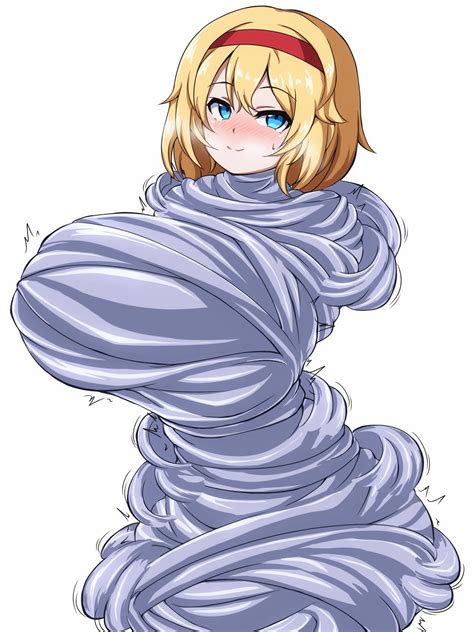 Rule 34 1girls Alice Margatroid Blonde Hair Blue Eyes Blush Bondage Bound Breasts Closed Mouth
