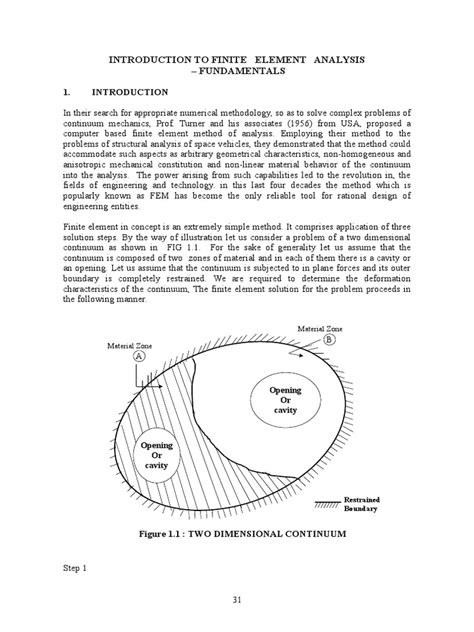 introduction to finite element analysis fundamentals opening or cavity pdf deformation
