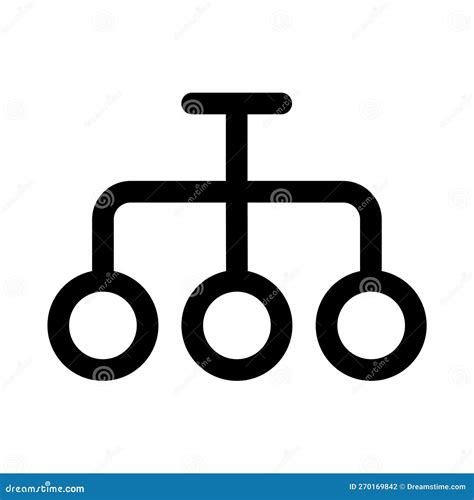 Organizational Or Leadership Network Hierarchical Structure Icon In