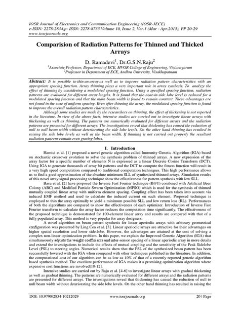 pdf comparision of radiation patterns for thinned and thicked arrays dokumen tips