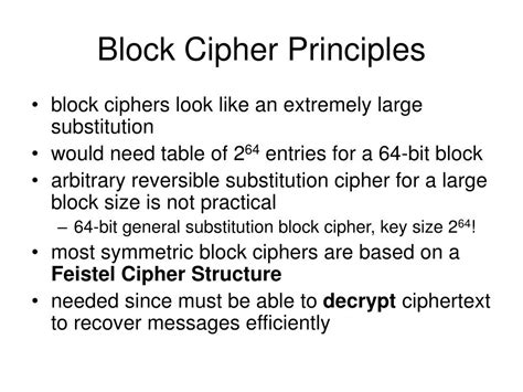 ppt chapter 3 block ciphers and the data encryption standard powerpoint presentation id