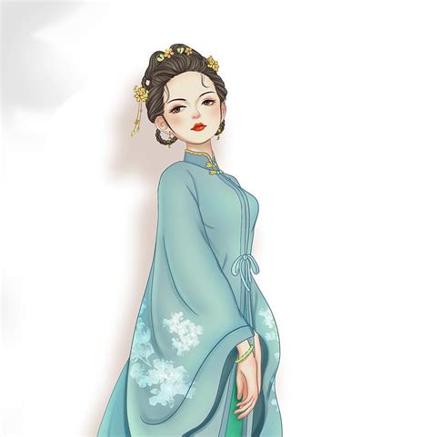 汉服卡通素材 汉服卡通模板 汉服卡通图片免费下载 设图网