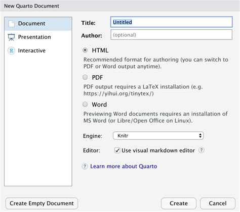RStudio IDE Quarto
