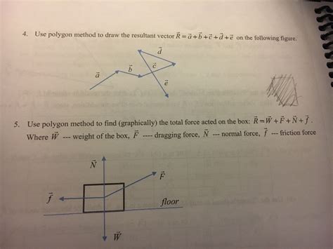 solved use polygon method to draw the resultant vector r a